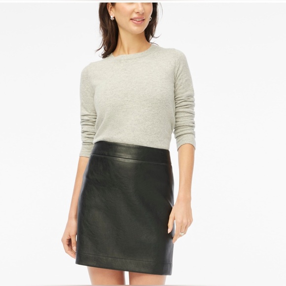 J Crew Leather Skirt